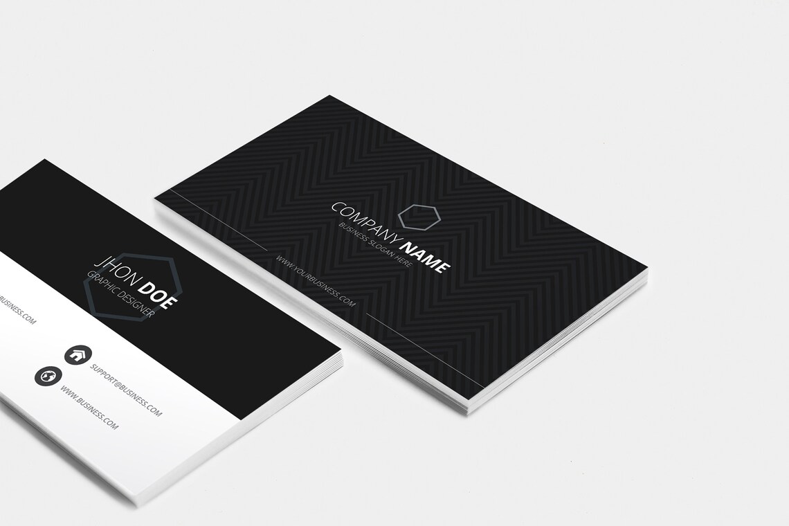 Simple Business Card Template | Fully Customizeable | DIY Business Card ...