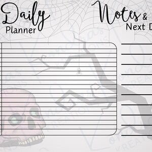 Multi Digital Download October Spooky Planner - Etsy