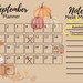 Multi Digital Download September Autumn Planner - Etsy