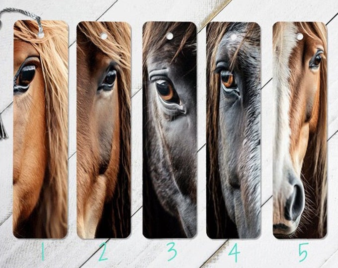 Horse Bookmarks - Animal Lover Bookmarks - Horse Lover Bookmarks - Side ...