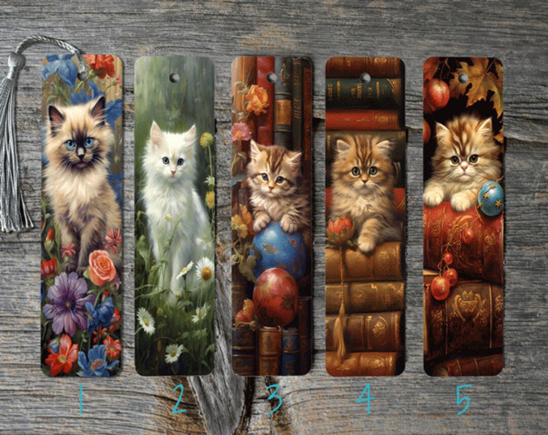 Kitten Bookmark 1 - Etsy