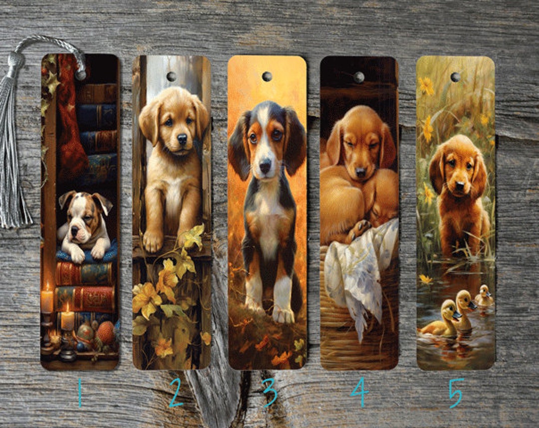Puppy Bookmark 2 - Etsy