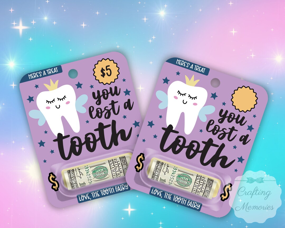 Tooth Fairy Money Card - Etsy