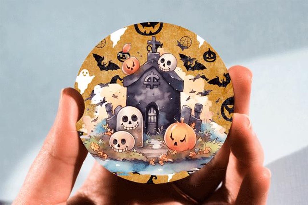 Cute Headstone Car Coaster - Etsy
