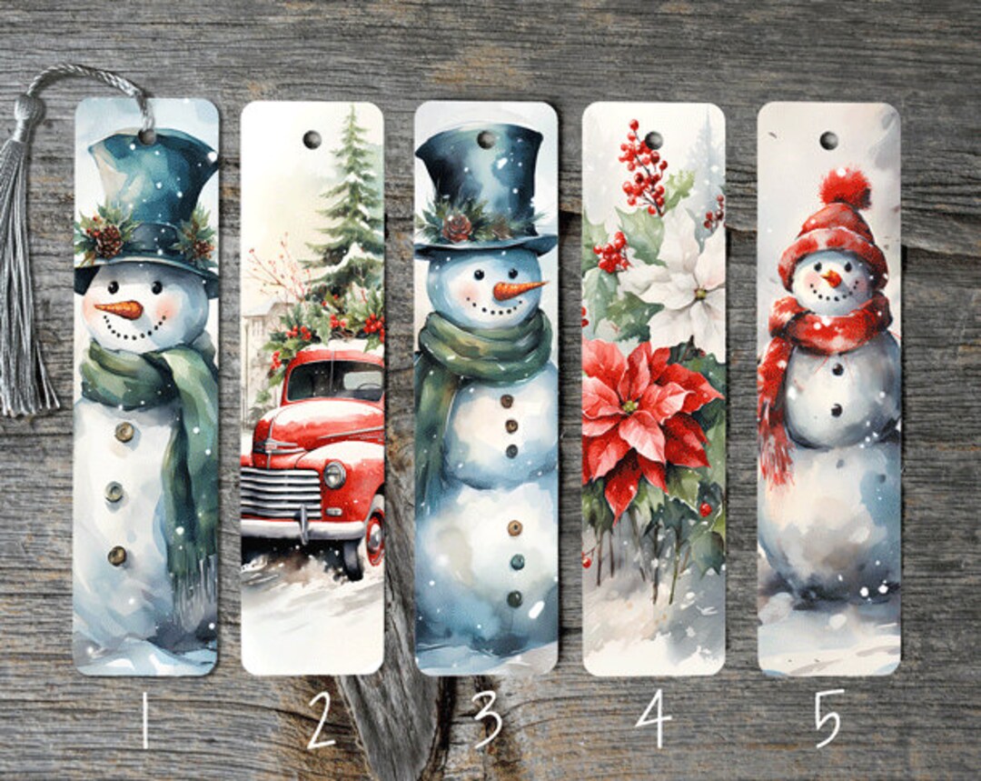 Christmas Holiday Bookmarks - Etsy