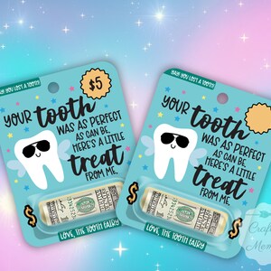 Tooth Fairy Money Card - Etsy