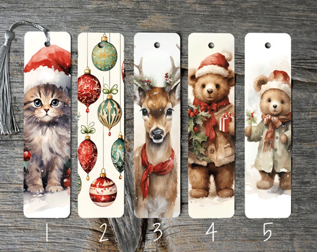 Christmas Holiday Bookmarks - Etsy
