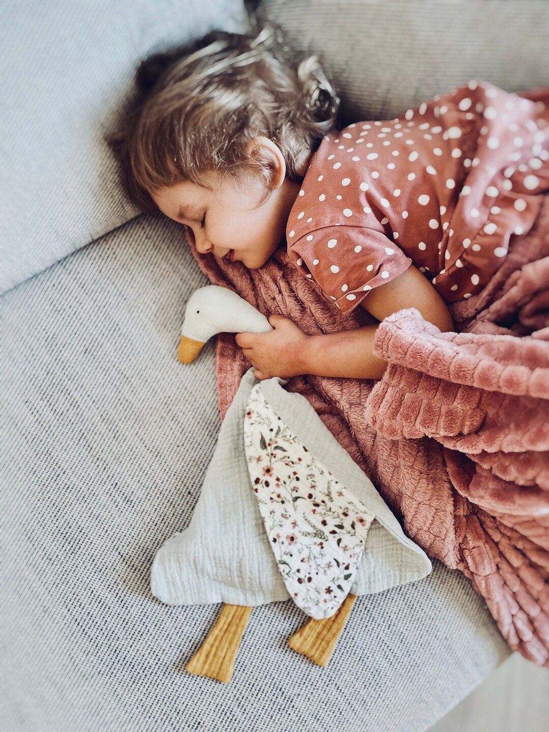 Gans lovey Bio Musselin Baby Schmusetuch Personalisierte Baby Musselin ...