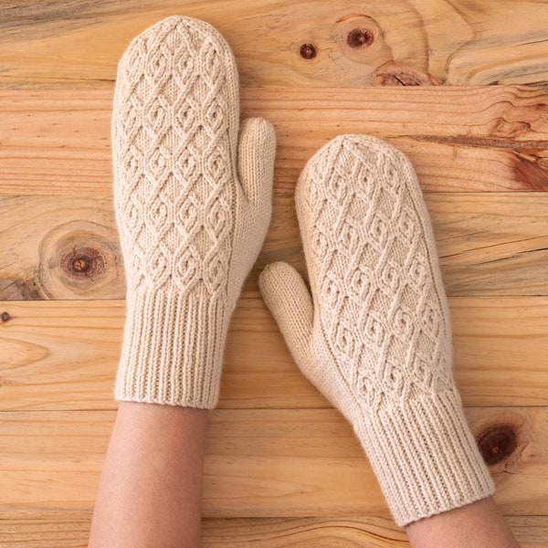 Knitted Mittens - Etsy
