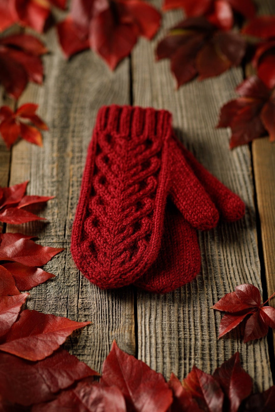 KNITTING PATTERN Janet Mittens Knit Mitten Pattern Hand Knit Mittens ...