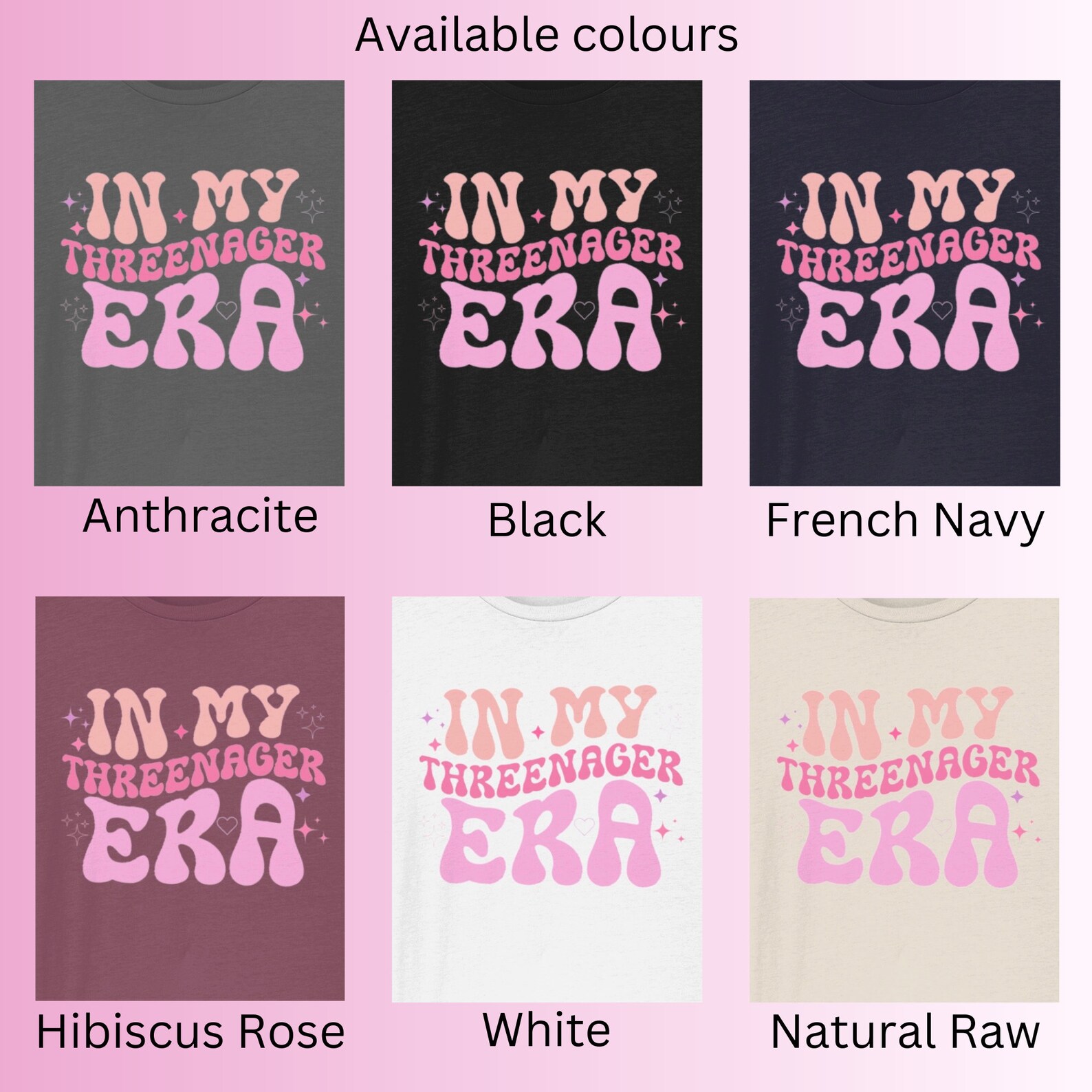 In My Threenager Era Organic Cotton T-shirt, Toddler Girl T-shirt ...