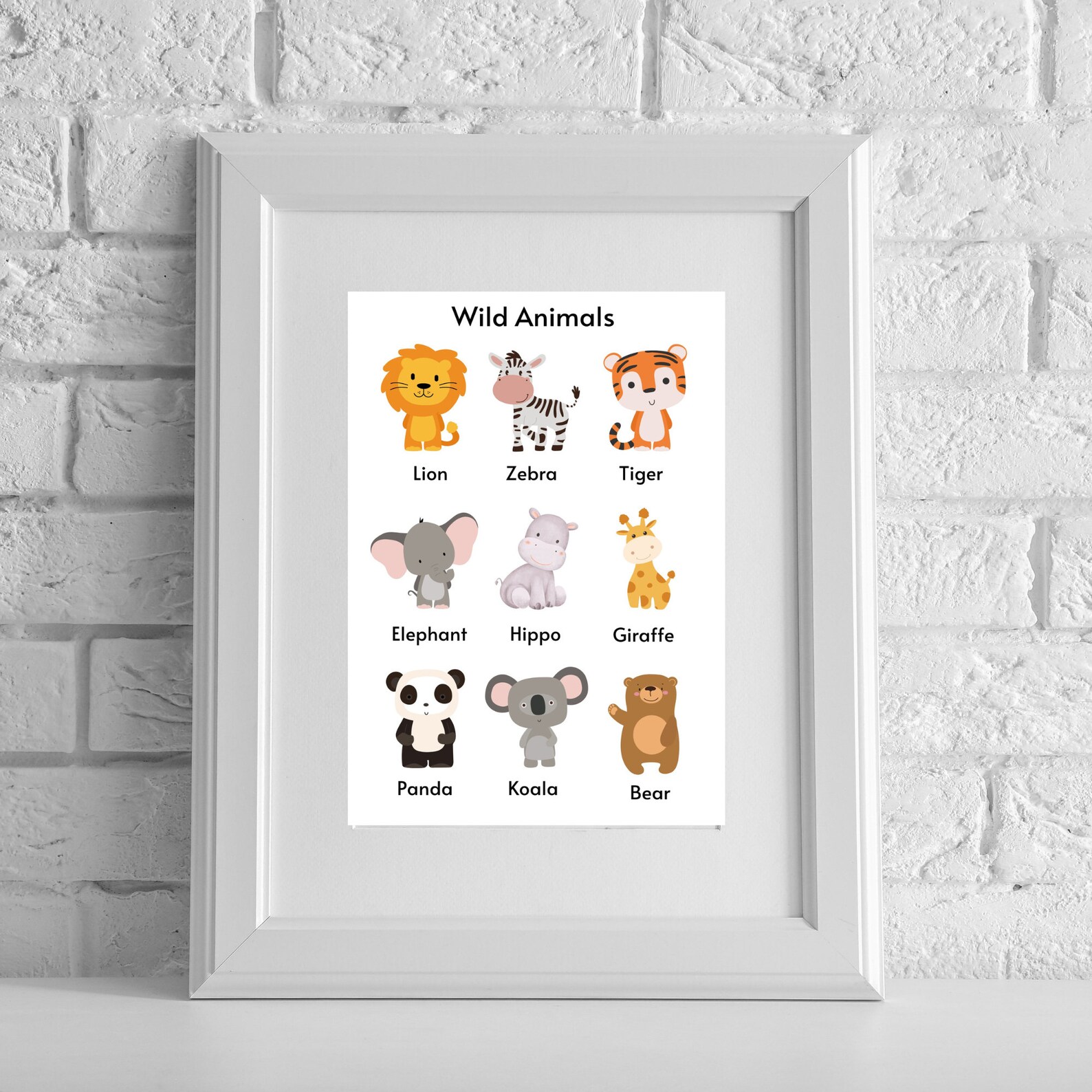 Set of 10 Toddler Educational Posters, Early Learning, Kids Education ...