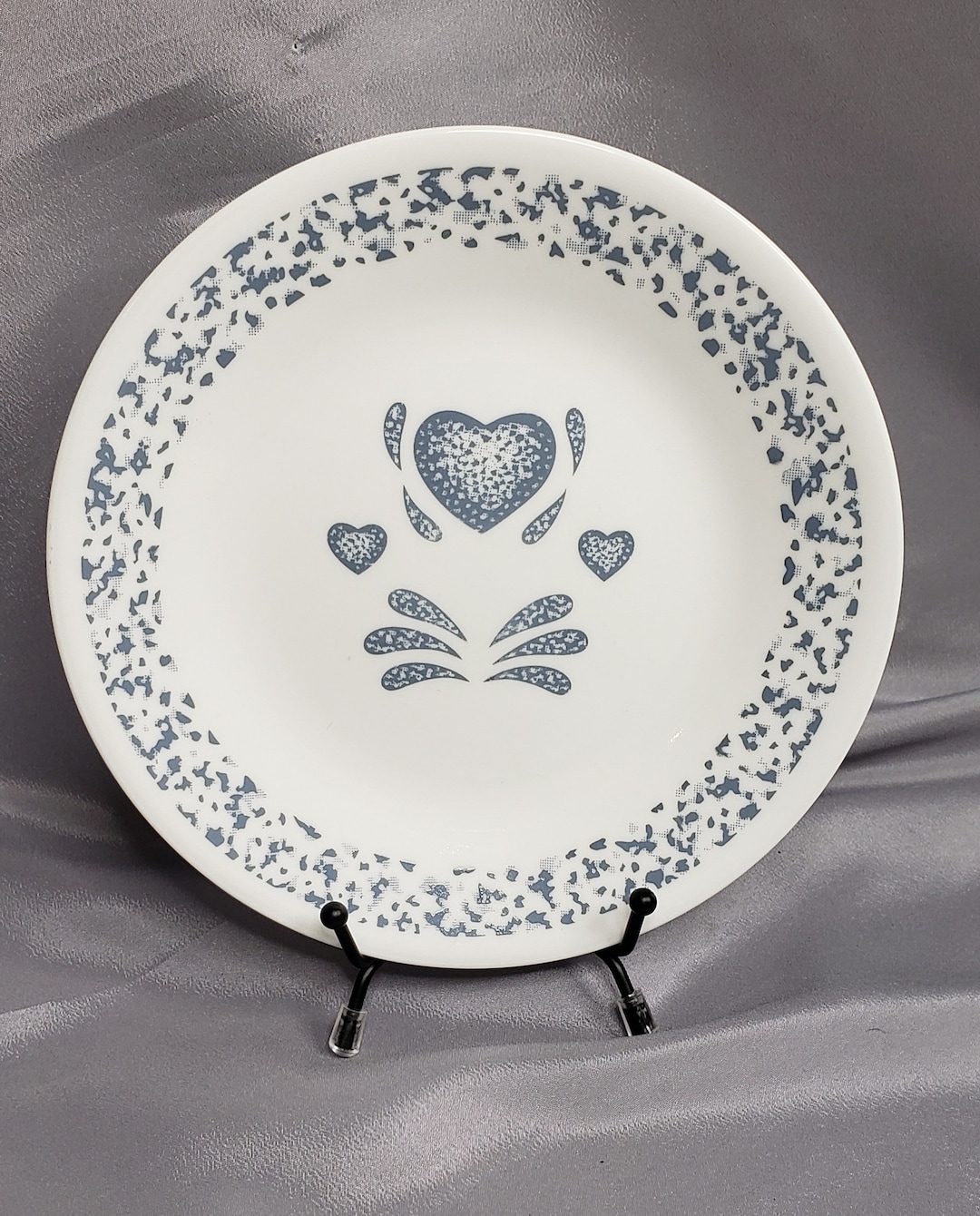 Corelle - "blue Hearts" - Set of 3 Bread and Butter Plates 6 3/4" - Etsy