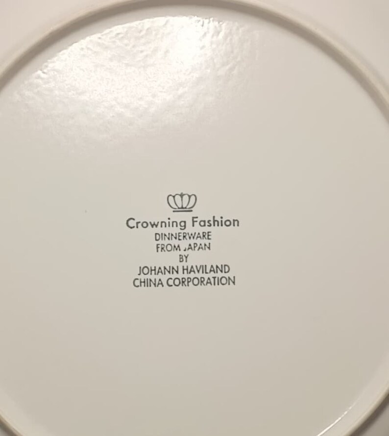 Vintage Johann Haviland - "crowning Fashion" - Set of 4 Dinner Plates ...