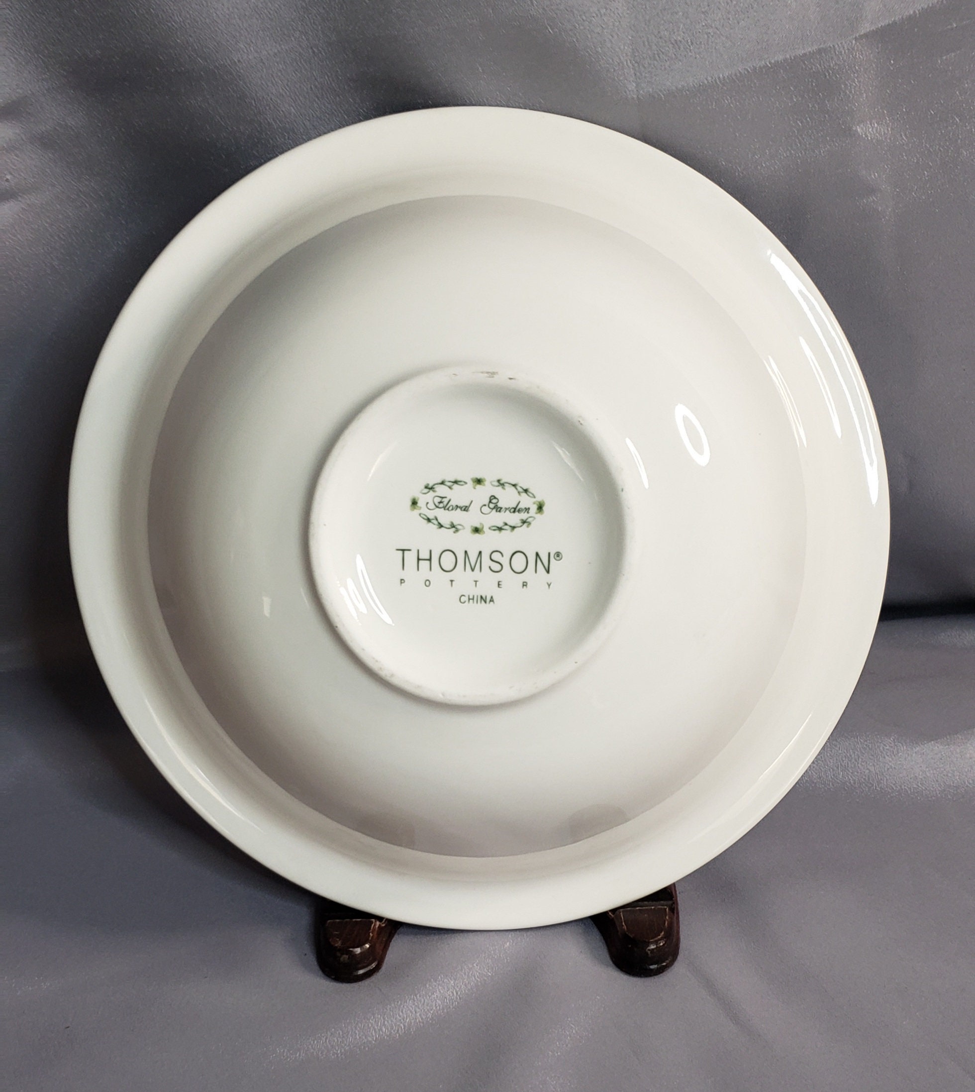 Thomson Pottery floral Garden Individual Round - Etsy