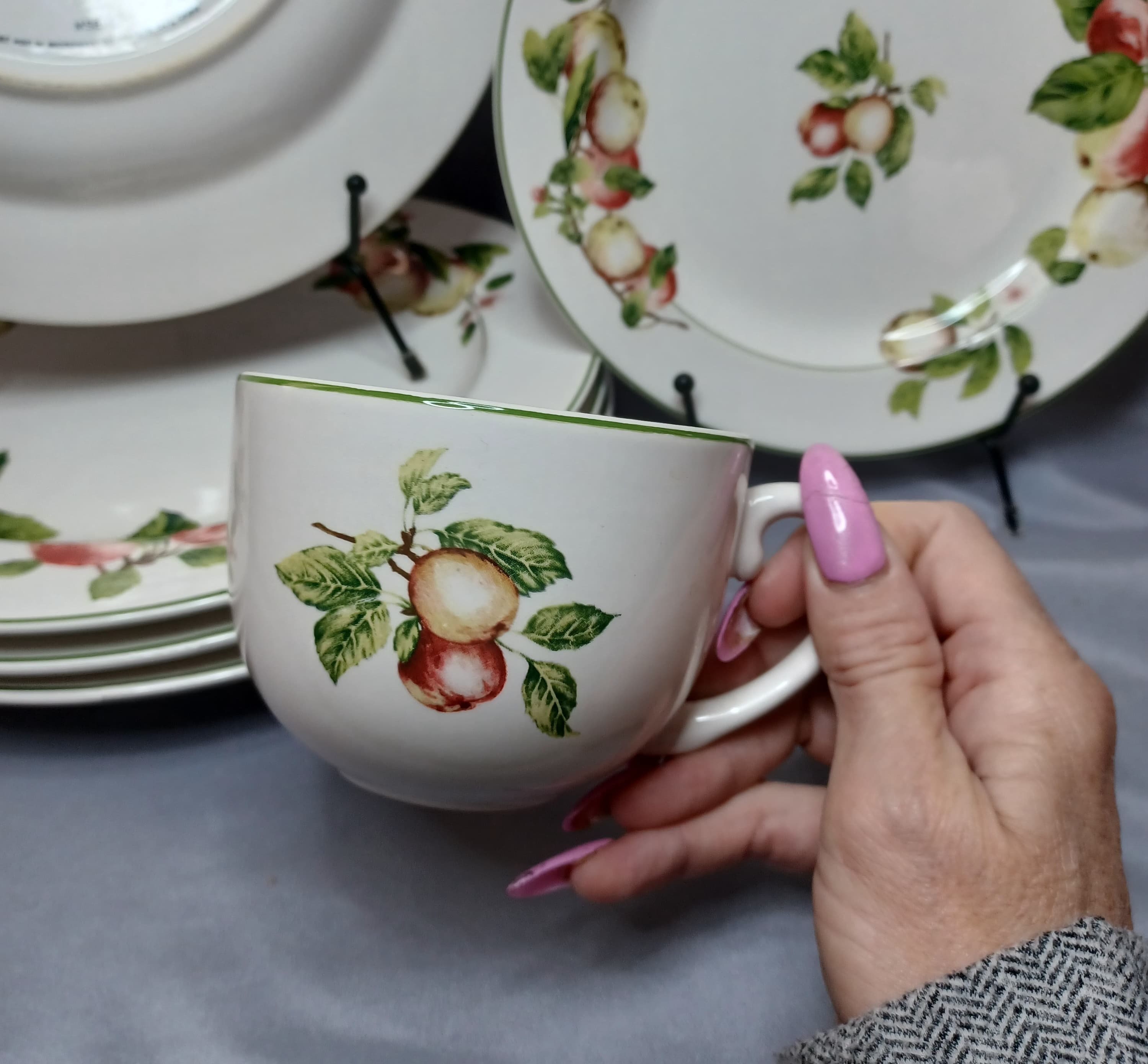 Martha Stewart apples 6 Piece Dinnerware Set - Etsy