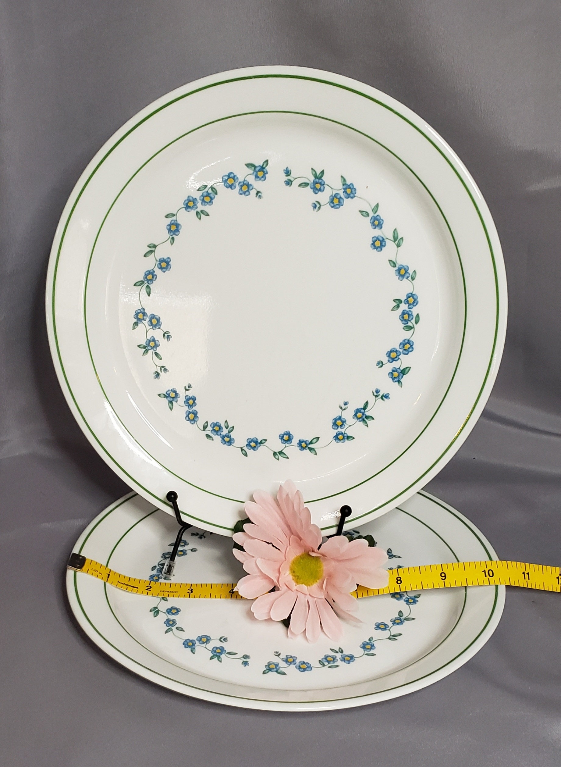 Corelle forget Me Not Set of 4 Dinner Plates 10 1/2 - Etsy