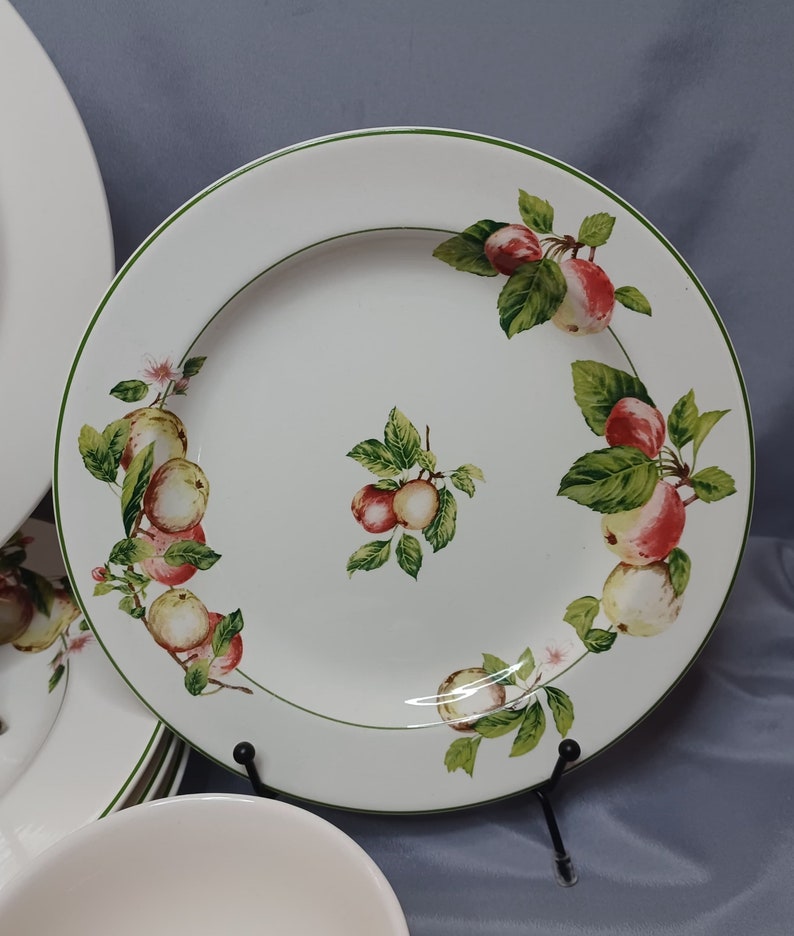 Martha Stewart apples 6 Piece Dinnerware Set - Etsy