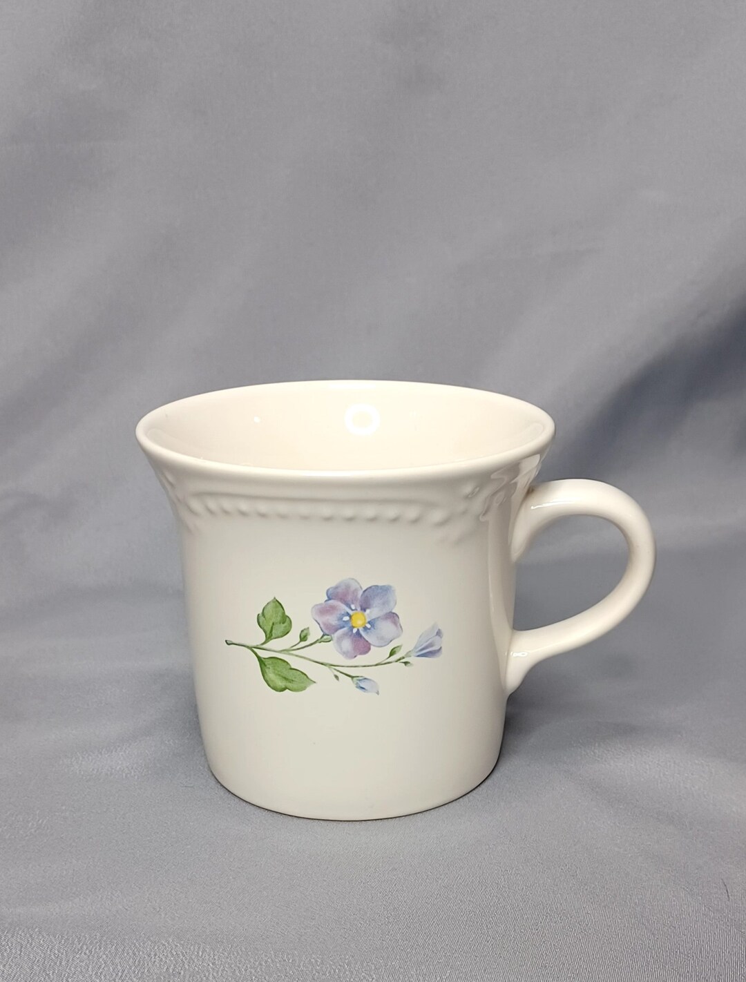 Pfaltzgraff - "april White Floral" - Set of 6 - Coffee/tea Mugs 4 1/2 ...
