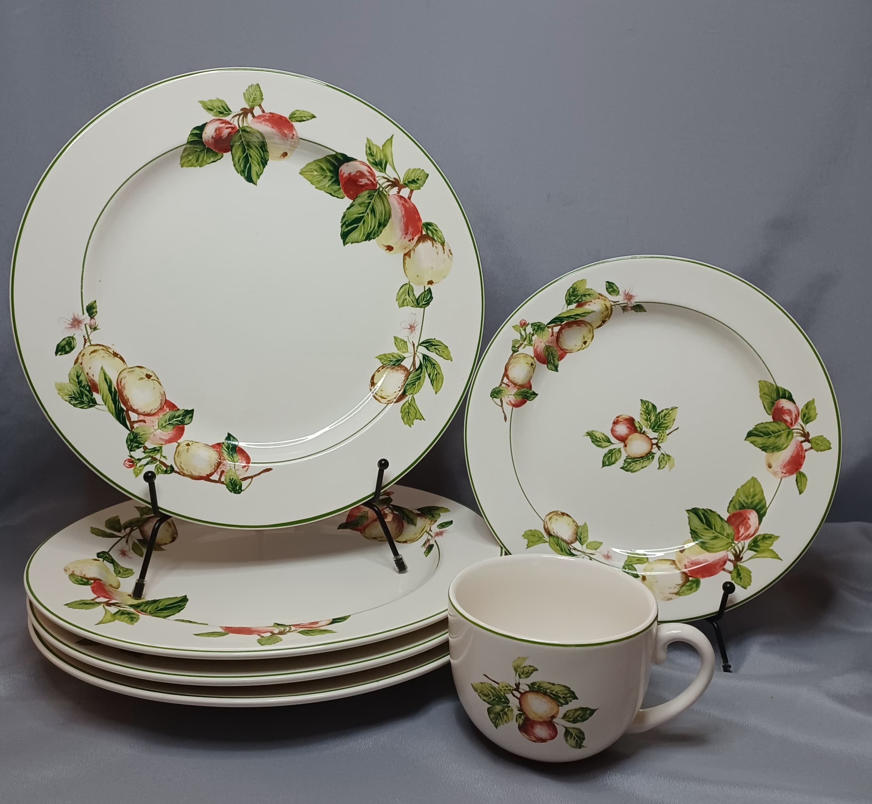 Martha Stewart apples 6 Piece Dinnerware Set - Etsy