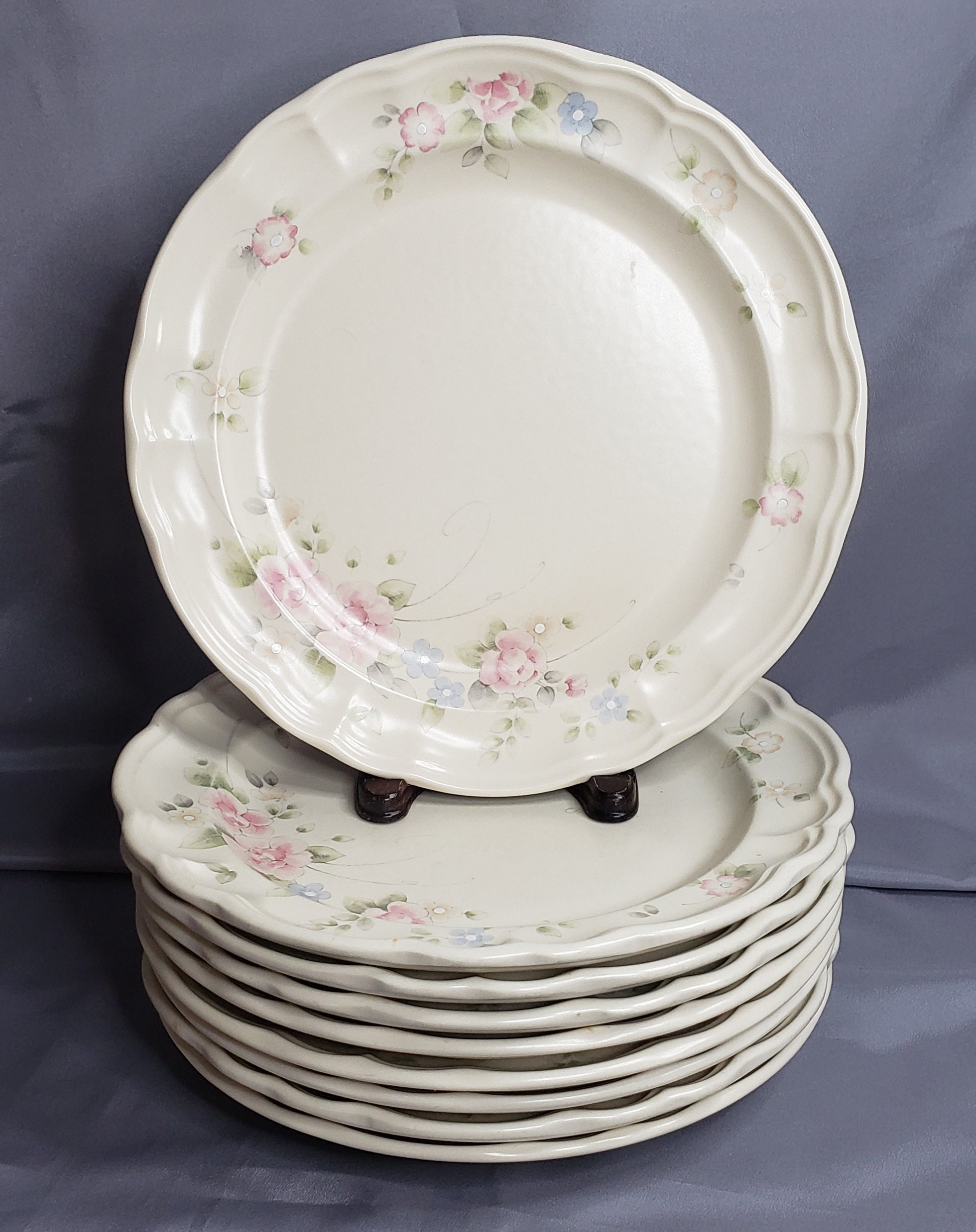 Pfaltzgraff - "tea Rose" - Set of 5 Dinner Plate 10 1/4" - Etsy