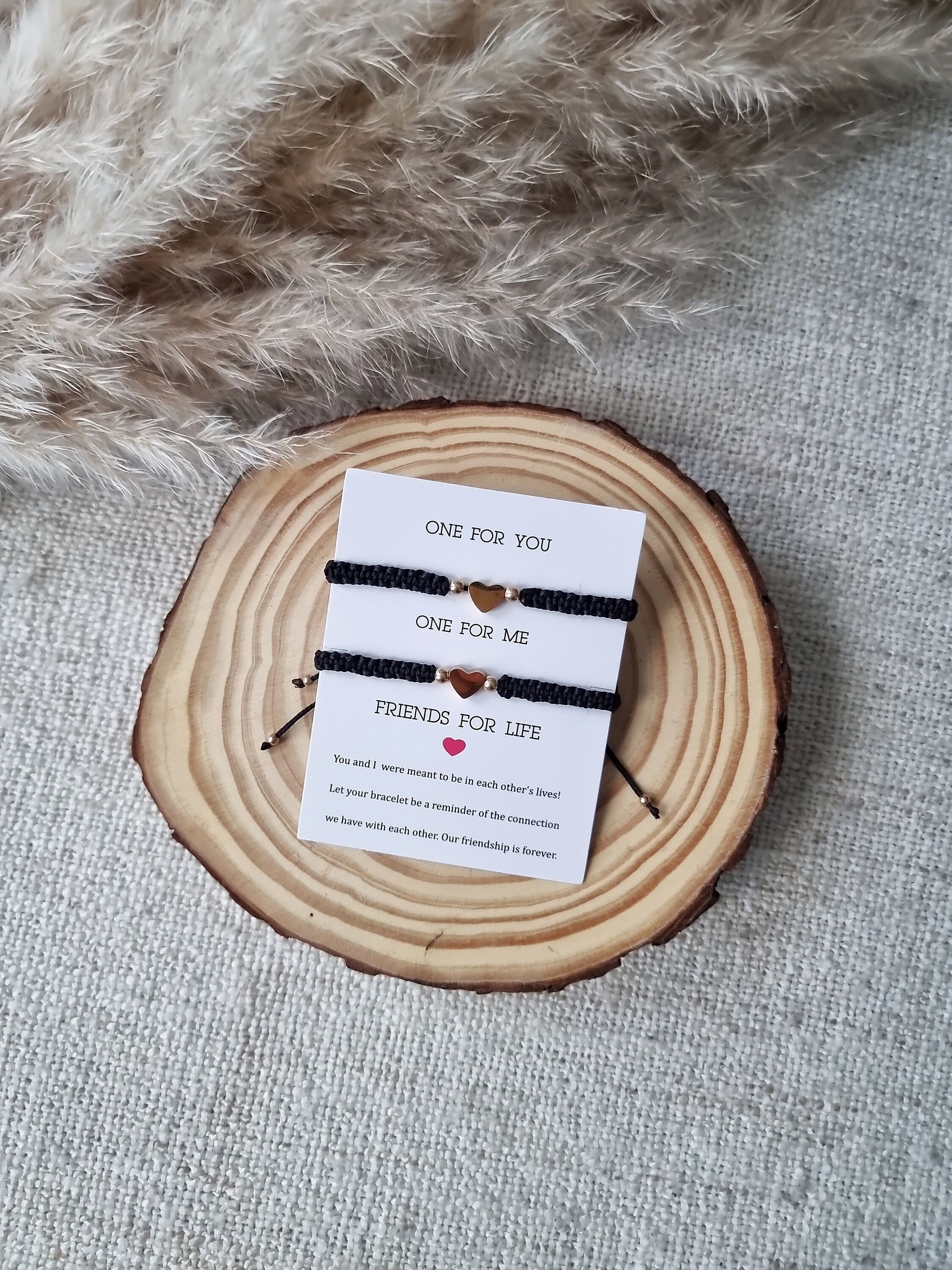 Set of 2 Best Friend Bracelet. Matching Heart Friendship Bracelet ...