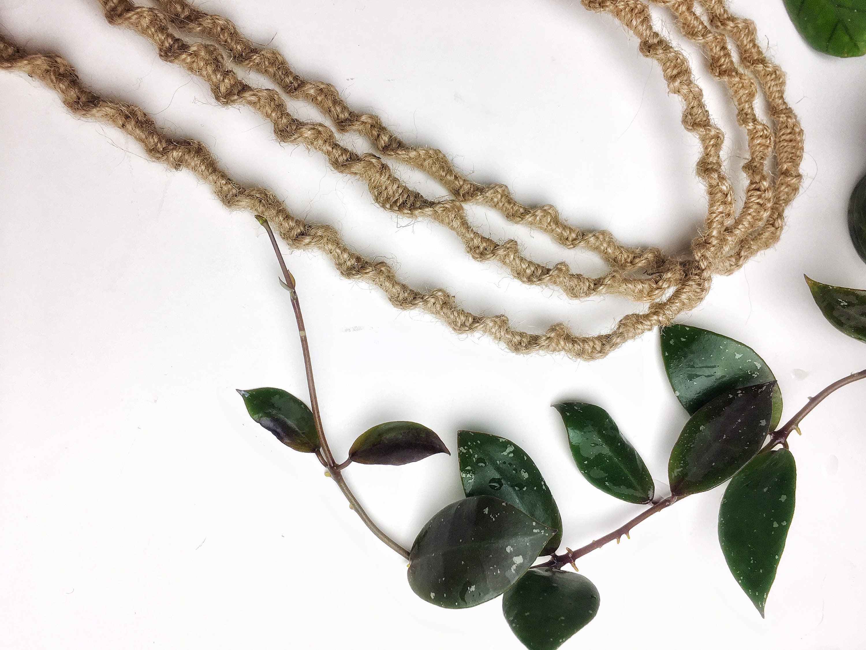 Macrame Jute-wrapped Tall Oblong Trellis for Hoya - Etsy Canada