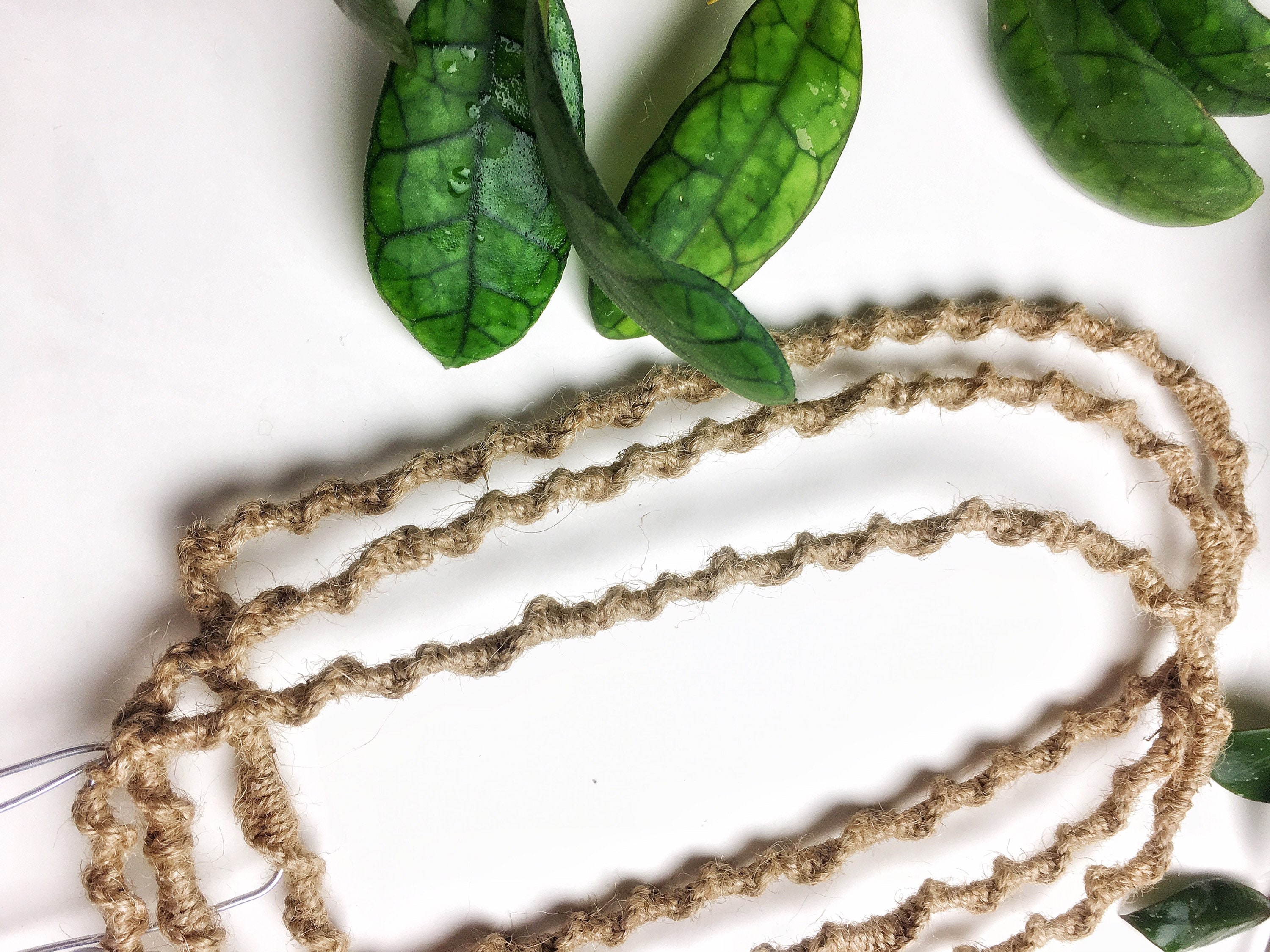 Macrame Jute-wrapped Tall Oblong Trellis for Hoya - Etsy Canada