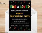 One Love Birthday Invitation Invitation Birthday Party - Etsy