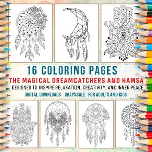 hamsa coloring pages printable