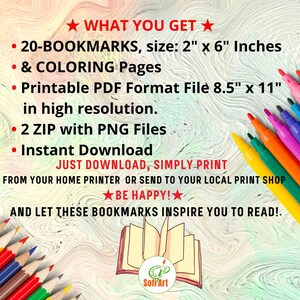 Printable Bookmarks & Coloring Bookmark | Flower Cottage Dream House ...