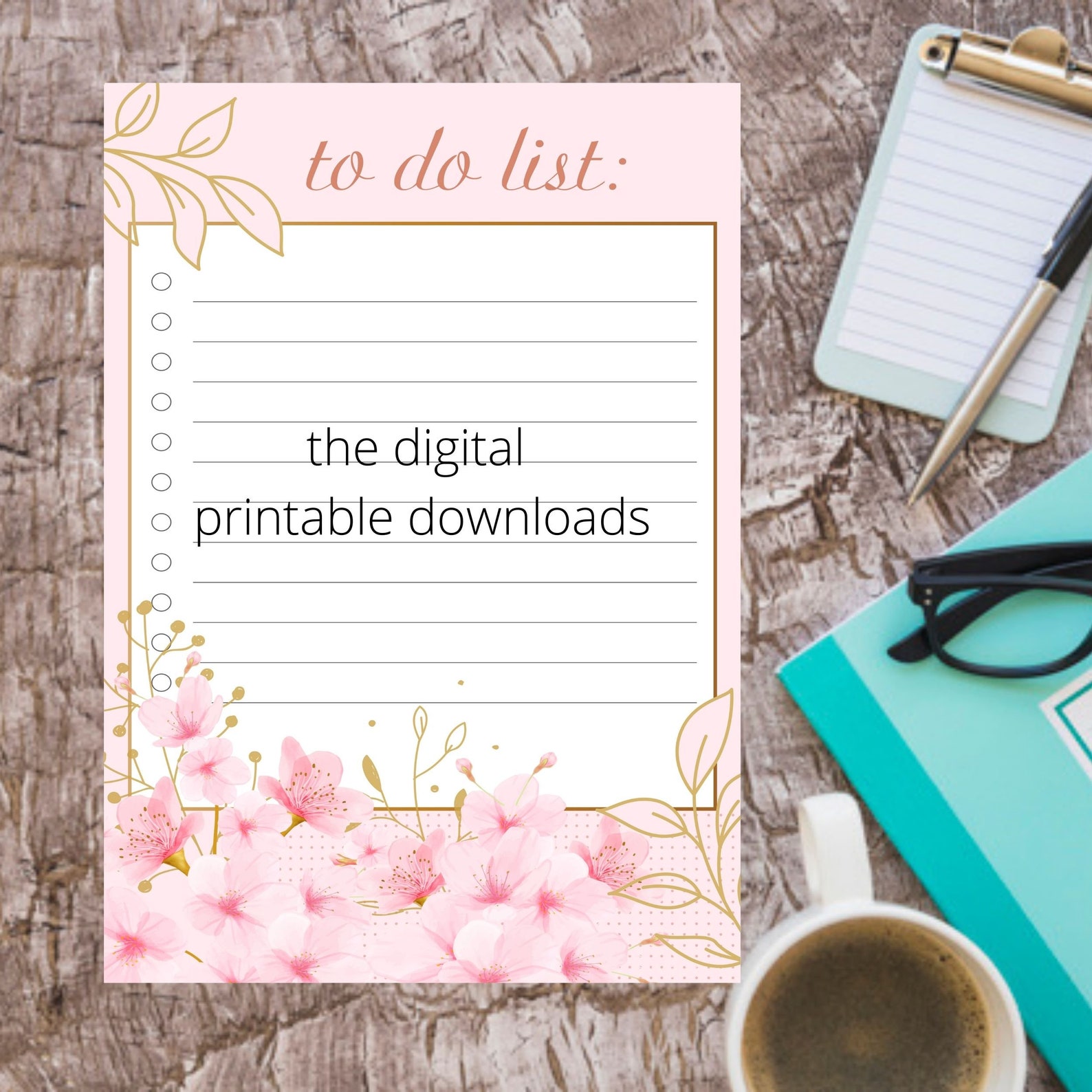 Printable Weekly Planner to Do List Watercolor Cherry | Etsy