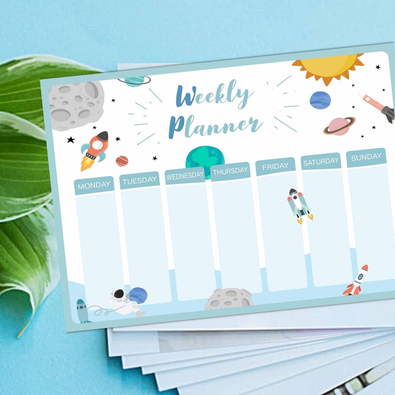 Printable School Weekly Planner and to Do List | Space Lover Design ...