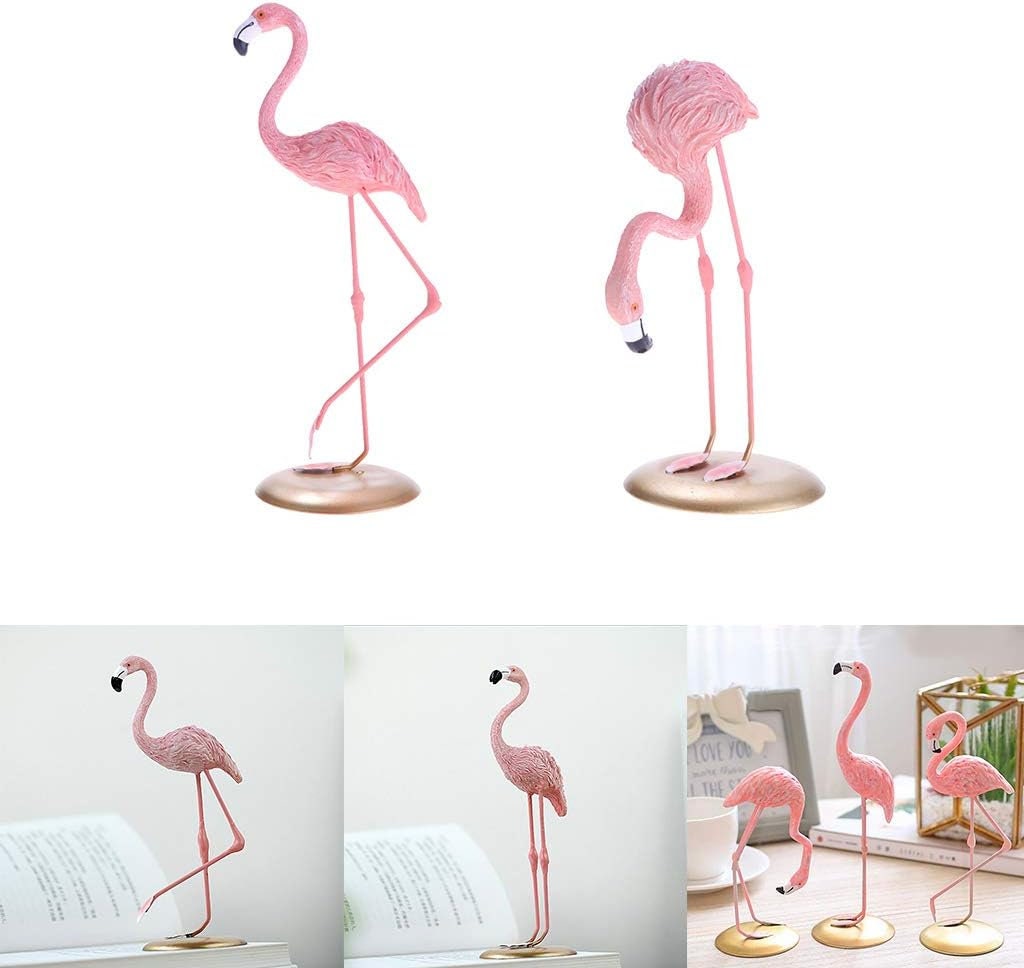 3 Pcs Pink Flamingo Statues Cute Flamingo Figurine Resin - Etsy