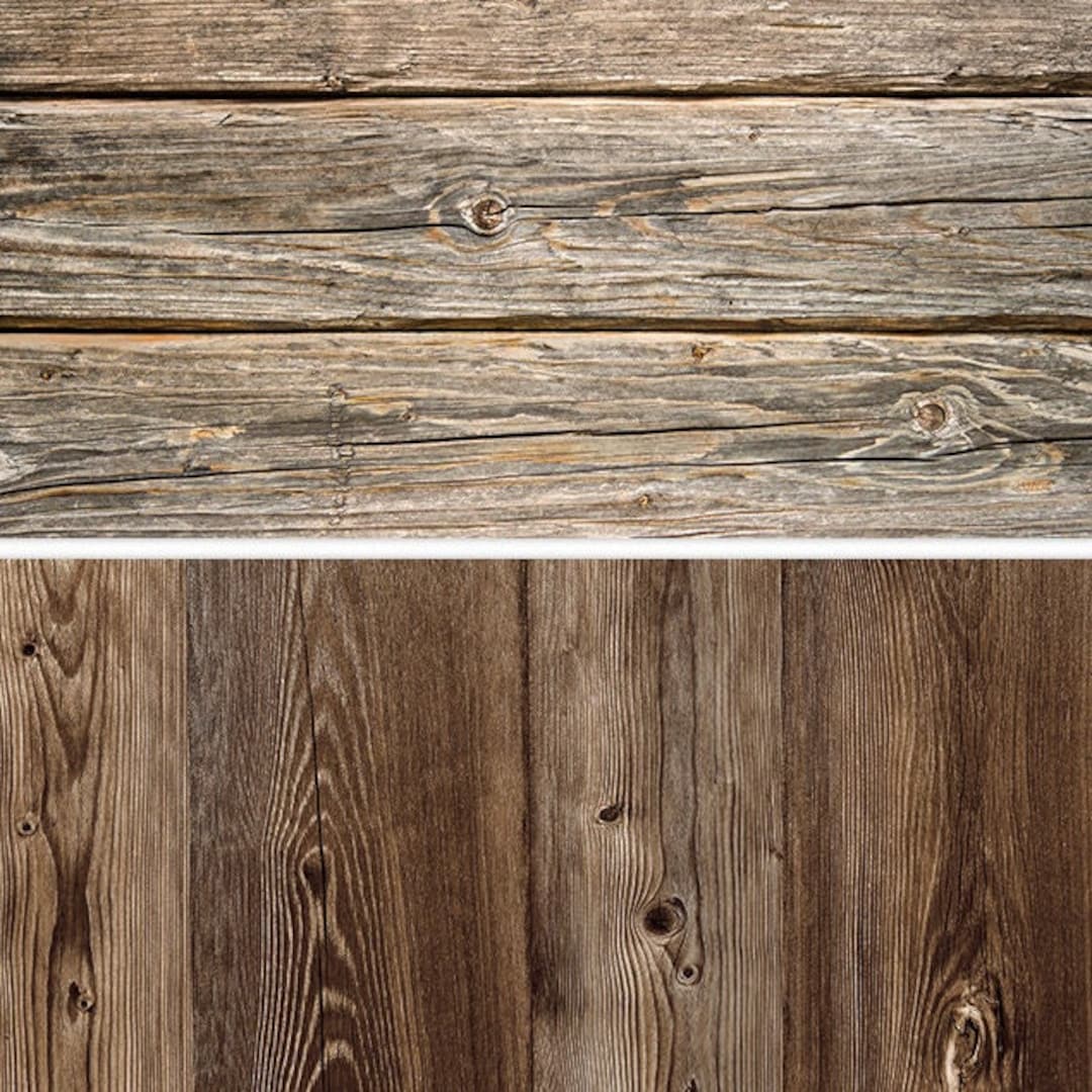 Vintage Wood Photography Backdrop, Two-sided Flat Lay Background for ...