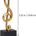 3 Pcs Music Note Figurines, Gold Sculpture Musical Note Resin Statue ...