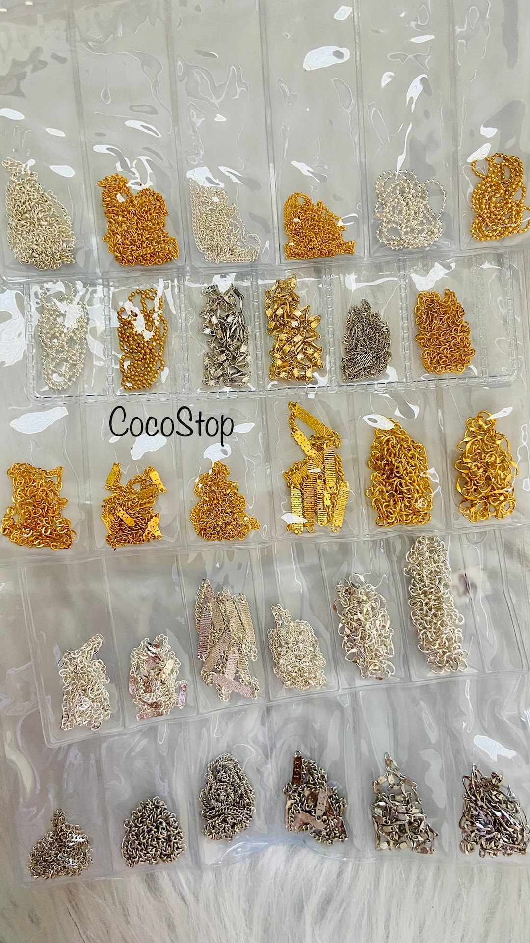 Nail Chains Metallic 3D Nail Charms - Etsy