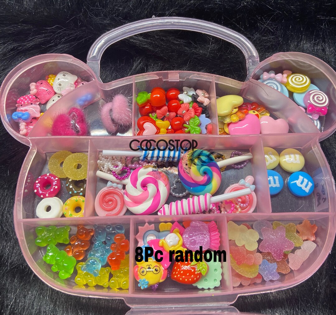 100+ Pieces Kawaii Nail Box 3D Nail Charms for Nail Art Designs DIY ...