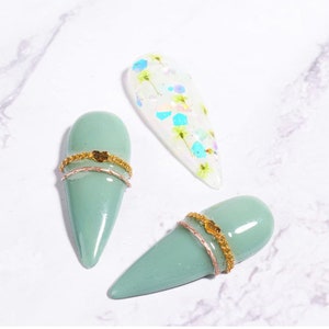 Nail Chains Metallic 3D Nail Charms - Etsy