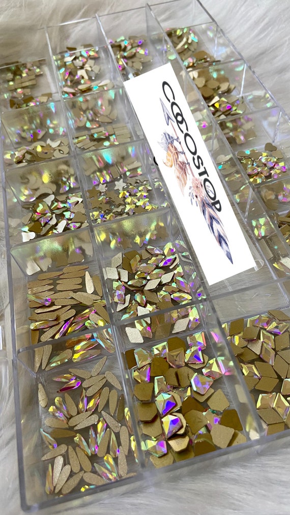 1000/2000 Pieces AB Fancy Rhinestone Box | Etsy