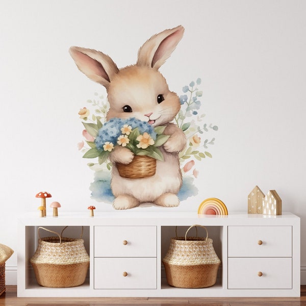 Bunny Wall Decal - Etsy