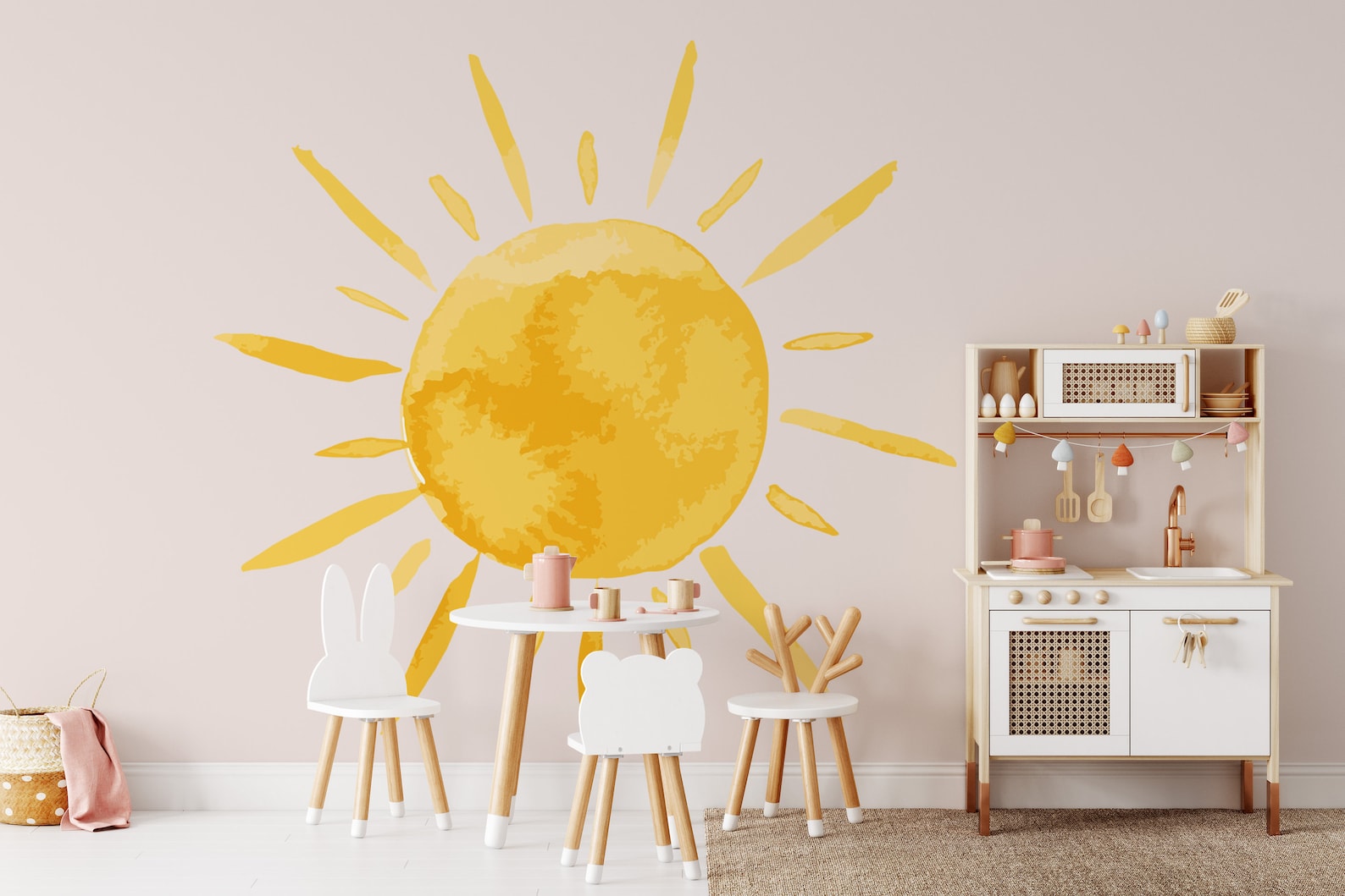 Boho Style Sun Wall Decal Boho Style Boho Wall Decal Boho - Etsy