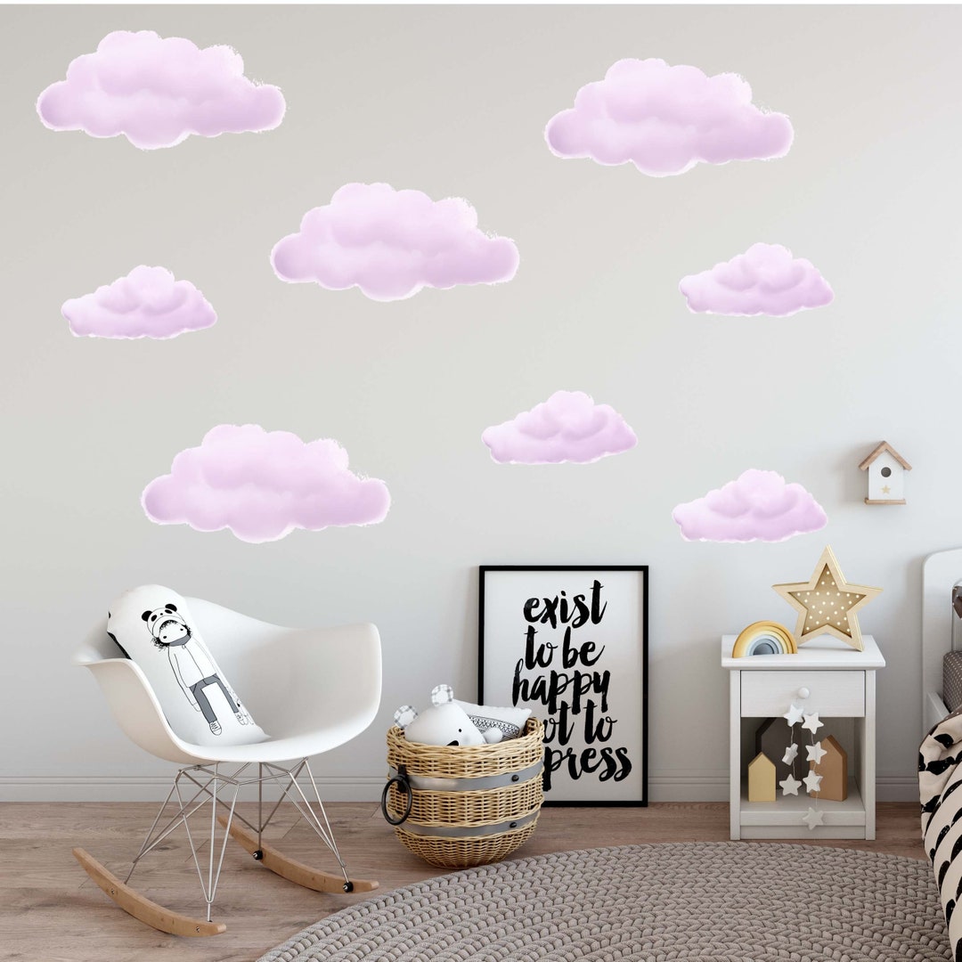Cloud Decals, Cloud Decor, Cloud Wall Stickers, Kids Cloud Decal, Cloud ...