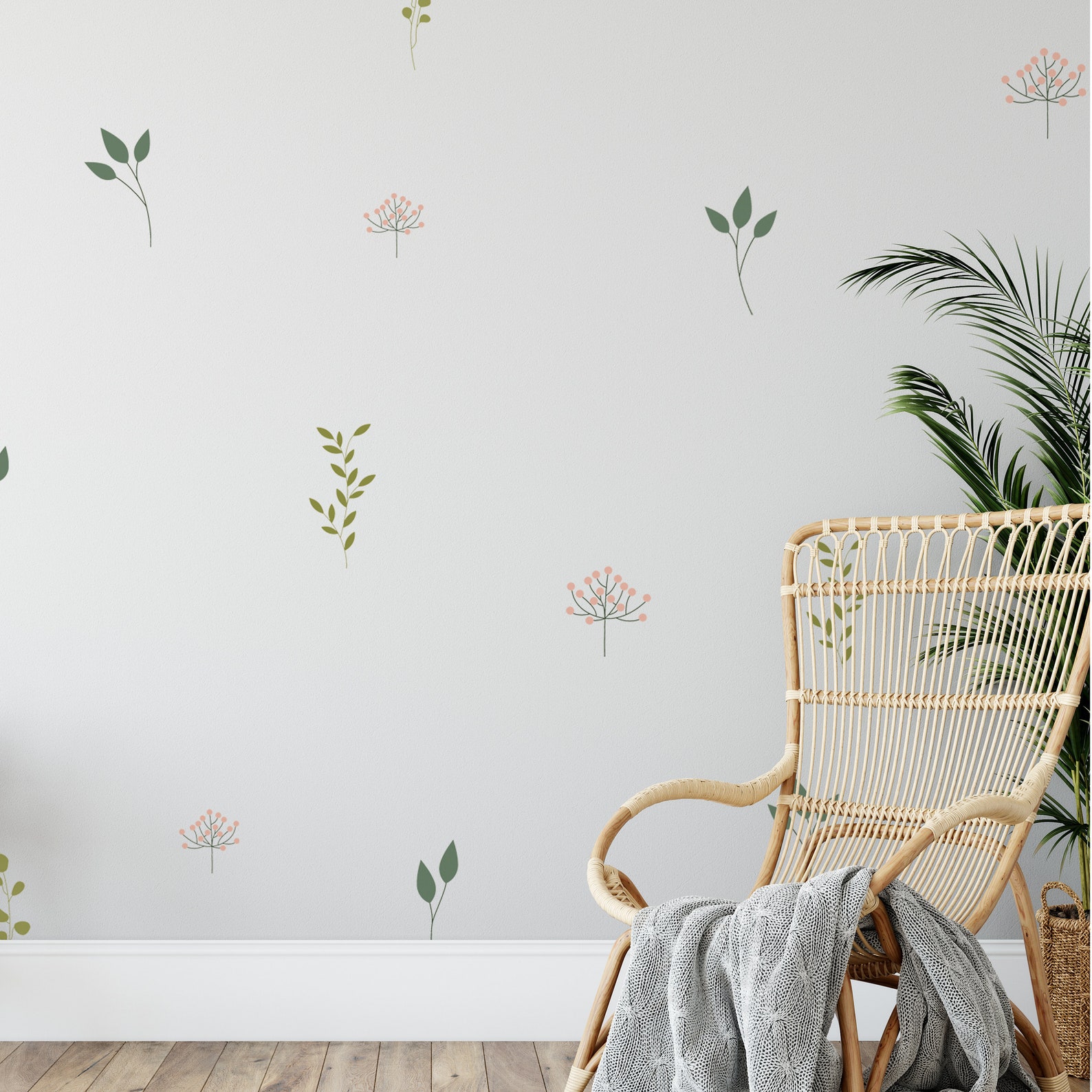 Olive Tree Wall Decal Girl Nursery Decal Floral Wall Decals - Etsy
