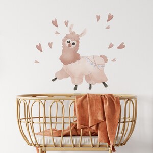 Watercolor Nursery, Watercolor Decals, Lama Nursery Art, Lama Decal ...