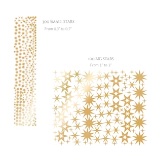 Stars Decal Set, Star Decor, Modern Wall Decal, Decal for Wall, Boho ...