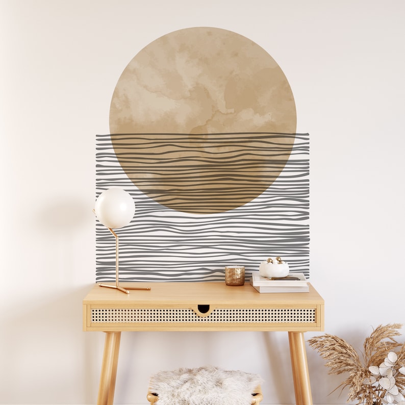 Wall Circle Decal Modern Wall Decal Wall Decal Boho Wall - Etsy