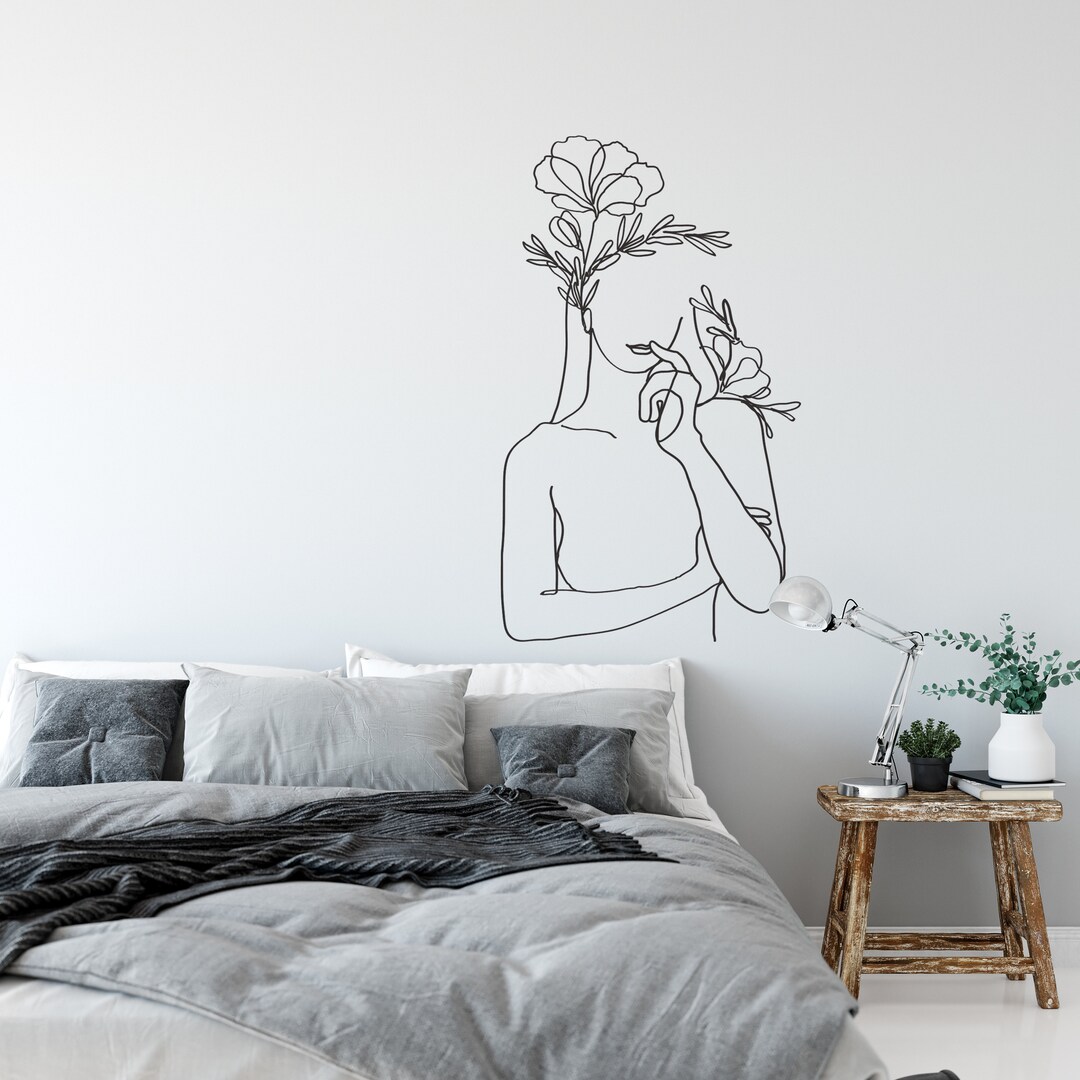 Minimalistic Wall Decals Modern Wall Stickers, Peel and Stick Boho Wall ...