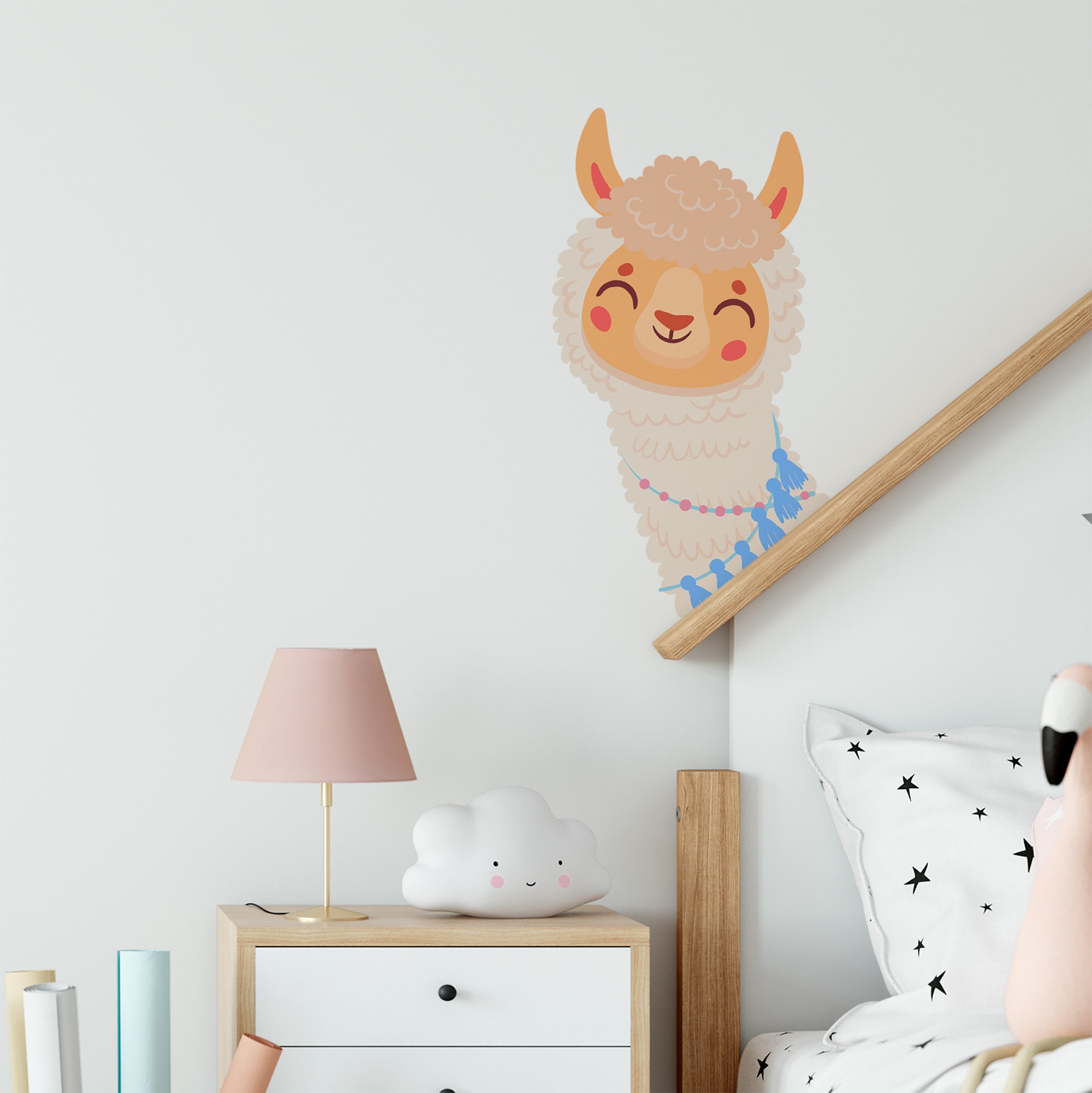 Wall Decor, Lama Wall Decal, Lama Wall Sticker, Cute Lama Sticker ...