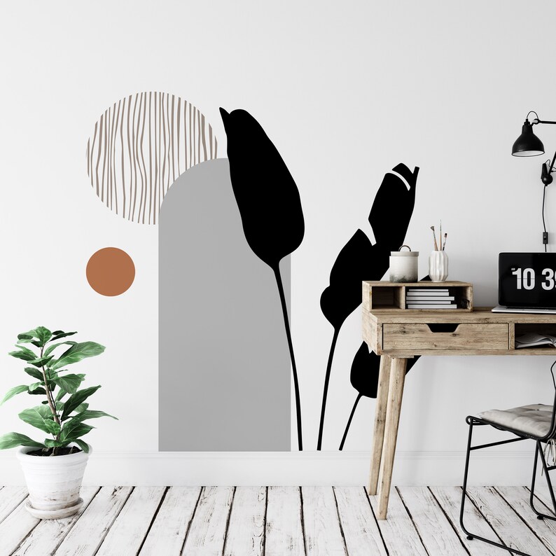 Boho Wall Decal Floral Decal Wall Decal Floral Stickers - Etsy